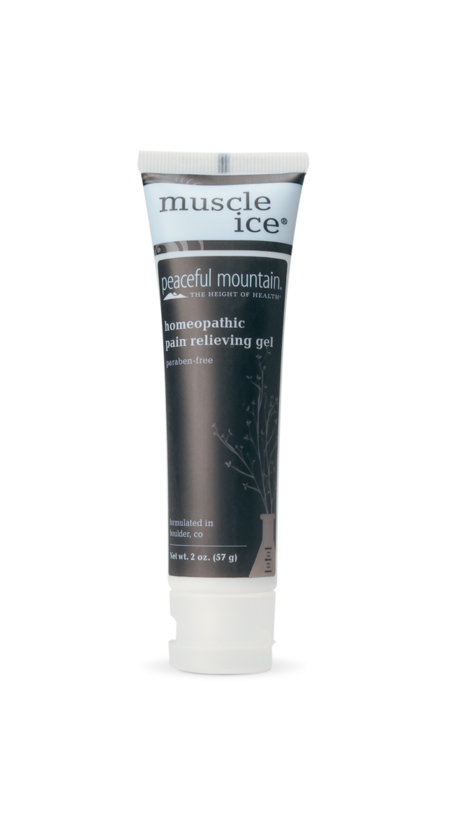 Muscle Ice homeopathic relieving gel by Peaceful Mountain