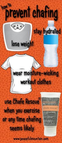 Get rid of chafing once and for all - Peaceful Mountain